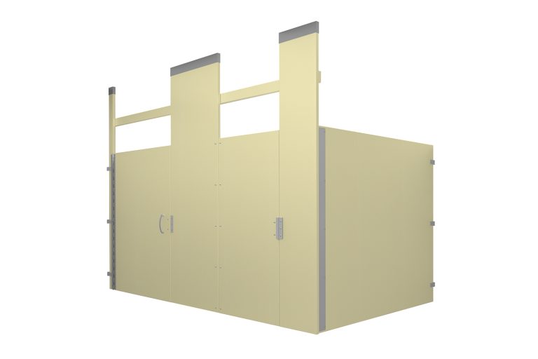 Ceiling Hung Toilet Partitions | Solid Plastic (HDPE)